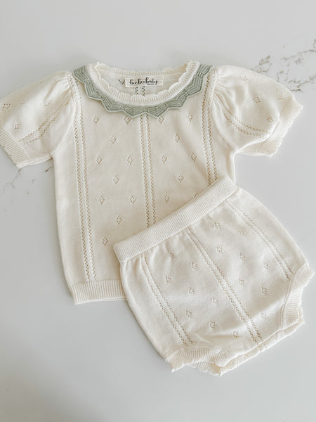 Hollow Out Knit Set - Cream – BeeBeeBabyBoutique